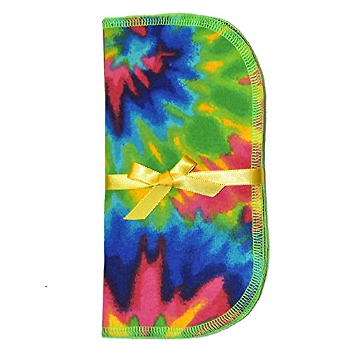 2 Ply Printed Flannel Little Wipes 8x8 Inches Set of 5 Hippie Tie Dye