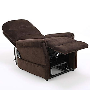 GDF Studio Alan Chocolate Fabric Lift Up Recliner Chair