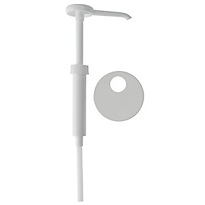 Tablecraft 1 Oz Plastic Economy Pump with 89mm Top
