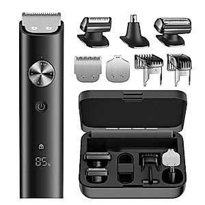 Xiaomi Grooming Kit Pro, Beard Trimmer for Men, IPX7 Waterproof Electric Razor Shavers, Hair Trimmer for Nose Ear Mustache Face Body, 40 Length Settings, Cordless Clippers, Gifts for Men
