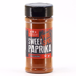 The Spice Lab Sweet Paprika Powder - High Color ASTA 120+ - 4.1 oz Shaker Jar – Premium Gourmet Spanish Paprika Vegan Approved All Natural Kosher Non GMO Gluten Free Spice – Rich in Antioxidants