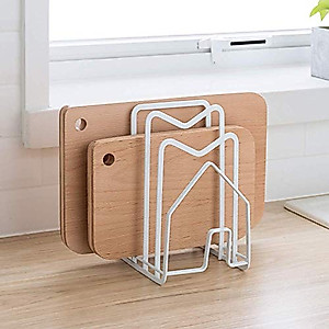 Poeland Kitchen Pantry Organizer Rack for Dinnerware, Bakeware, Cookware, Cutting Boards, Pan Lids