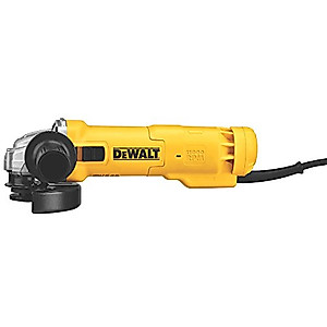 DEWALT Angle Grinder Tool, 4-1/2-Inch, Slide Switch, 11-Amp (DWE4214) , Yellow