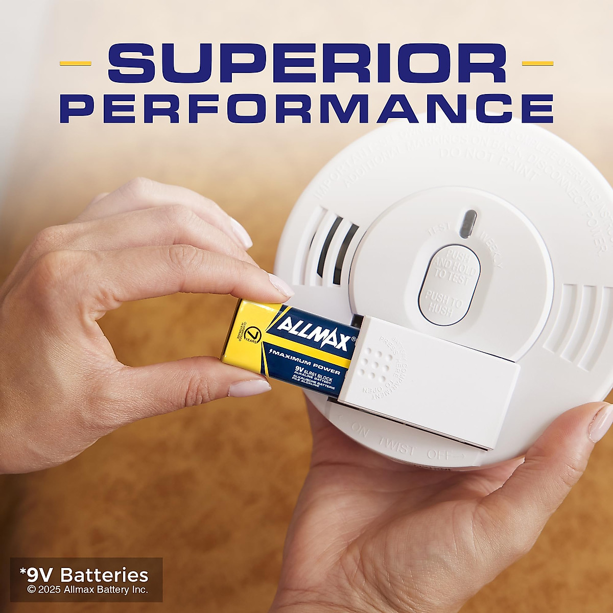 Allmax 9V Maximum Power Alkaline Batteries (48 Count) – Ultra Long-Lasting, 7-Year Shelf Life, Leakproof Design, Superior Performance