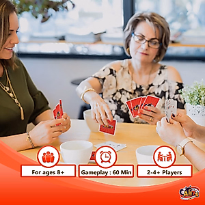 Deluxe Canasta Cards Set with Point Values, The Classic Card Games for Adults and Family Game Night, Best Games for 2 Players or More