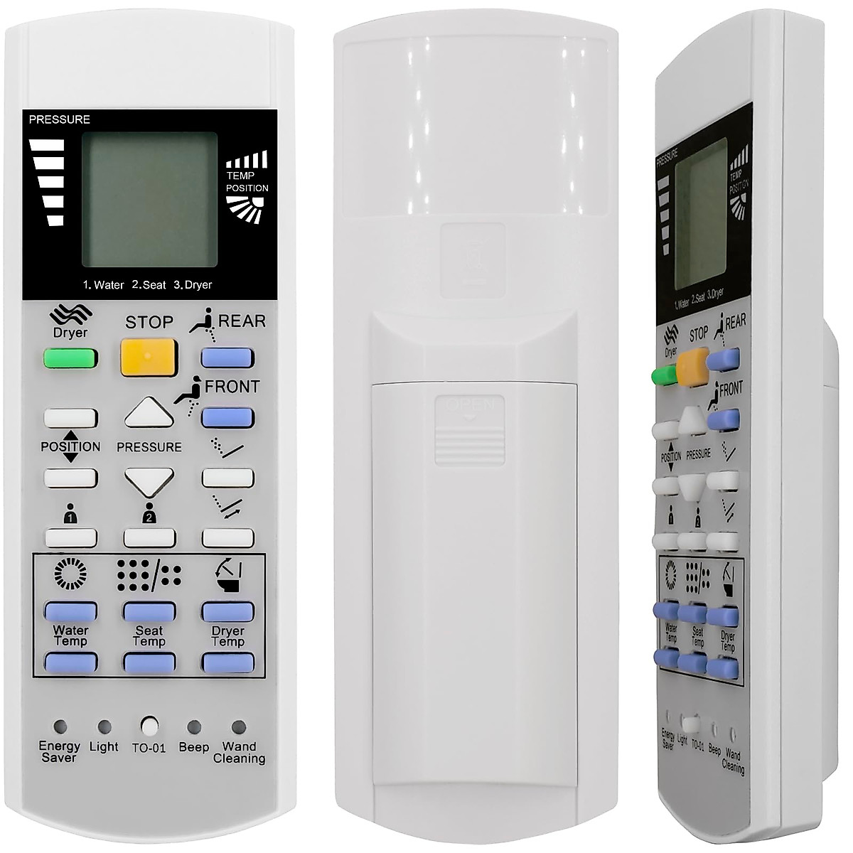 Replacement Remote Control for TOTO Washlet Neorest Toilets and Bidets SG TCF490A TCF491A E200 THU9062 SW843 SW844 SW543C SW544C