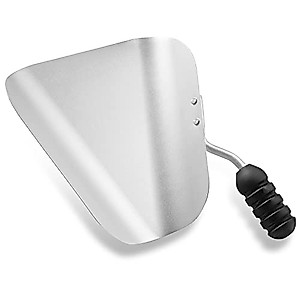 Olde Midway Nacho Chip Warmer Machine with Scoop, Commercial Grade Stainless Steel Concession Stand Display with Glass Door