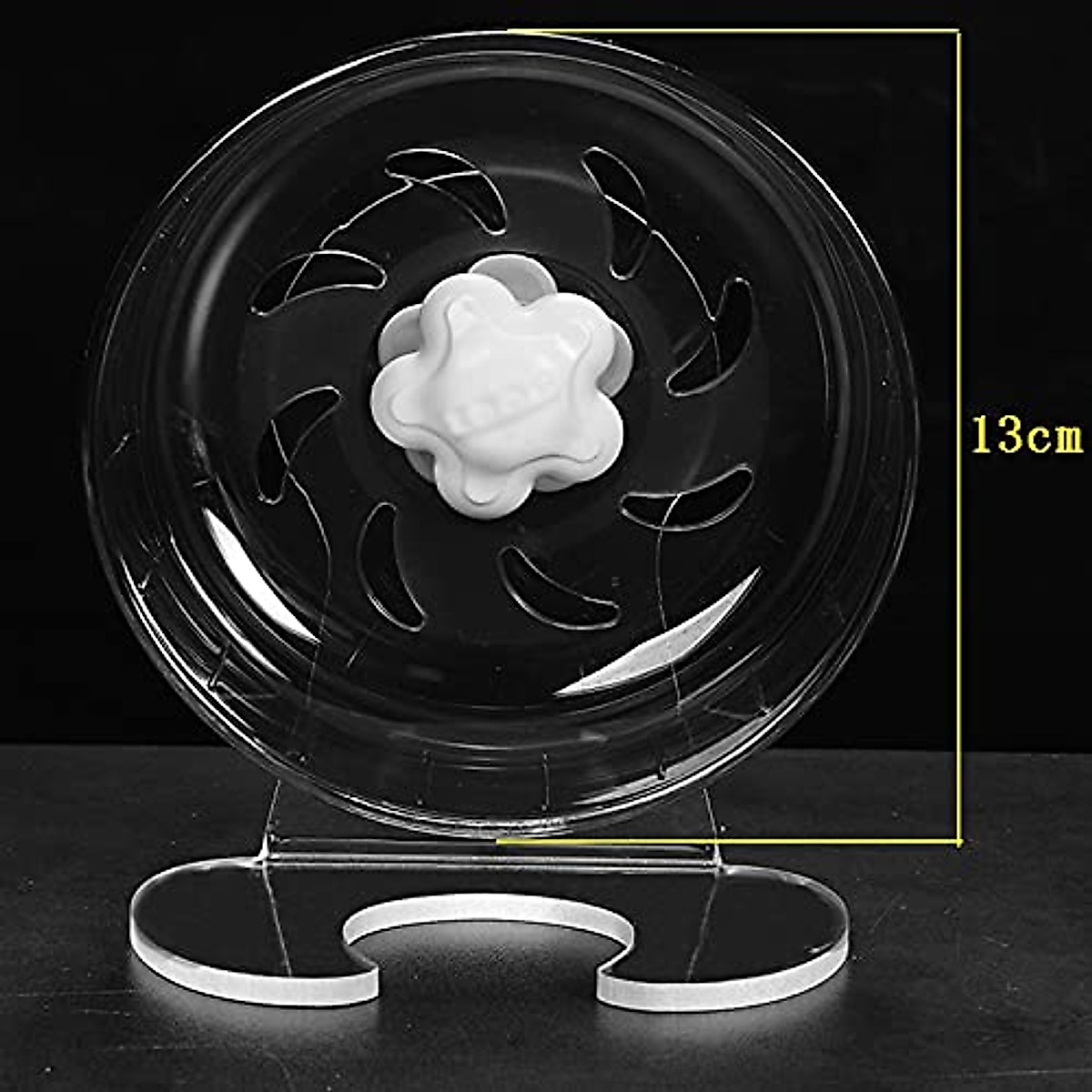 MGWYE Hamster Running Wheels Transparent Hamster Wheel Running Jogging Treadmill Silent Small Pet Supplies