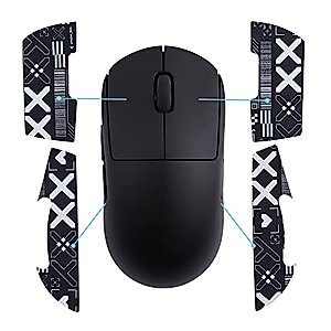 Hyekit Mouse Grip Tape for Logitech G Pro Wireless Anti-Slip Grip Tape for Mouse - Sweat Resistant - Easy to Use Self-Adhesive Design - Pre-Cut - Professional Mice Upgrade Kit(Black)