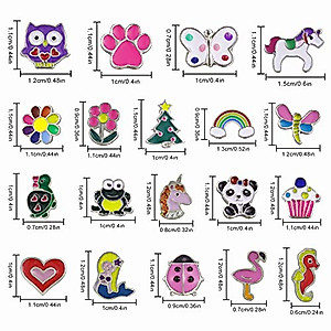 33 Pairs Stud Earrings Set for Kids - Hypoallergenic - Colorful CZ Animal Stud Earrings for Little / teen Girls Jewelry