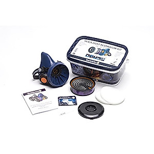 Sundstrom H10-0014 Silica Dust Respirator Kit with SR 100 M/L Silicone Half Mask, P100/HE Particulate Filter and Prefilters