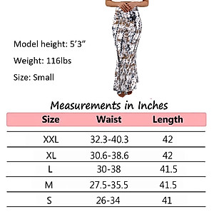 Women Fashion Summer Printed High Waisted Beach Maxi Skirts Long Skirt(Landscape Painting), M