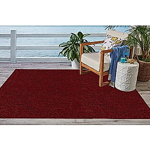 Ambiant Broadway Collection Pet Friendly Indoor Outdoor Area Rugs Red - 2' x 4', (A-NEYLAND2-RED-2x4)