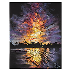 Paramount Universal Primed Premium Cotton Black Canvas Pads - Black - 12" x 16" - 10 Sheets - Universal Double Primed Cotton Canvas Pads for Students, Drawing, Painting, Travel, & More