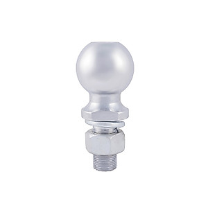 CURT 40067 Chrome Trailer Hitch Ball, 7,500 lbs, 2-5/16-Inch Diameter, 1 x 2-1/8-Inch Shank