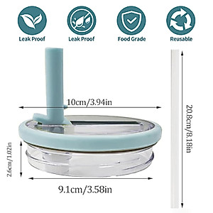 30 oz Tumbler Flip Straw Lid Replacement Fit Compatible with Stanley Quencher Tumbler,2 PCS Spill Proof Splash Resistant and Leak Proof,Reusable Cup Lids Compatible with Stanley (BK+RD)