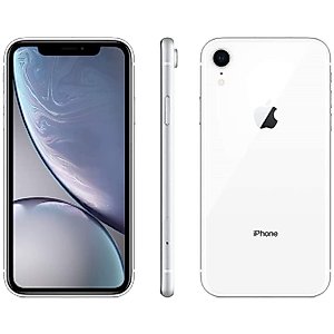 Apple iPhone XR, 64GB, White - Fully Unlocked (Renewed)