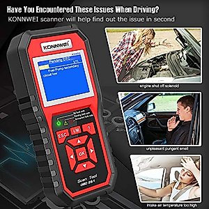 KONNWEI KW850 Professional OBD2 Scanner Auto Code Reader Diagnostic Check Engine Light Scan Tool for OBD II Cars After 1996(Original)