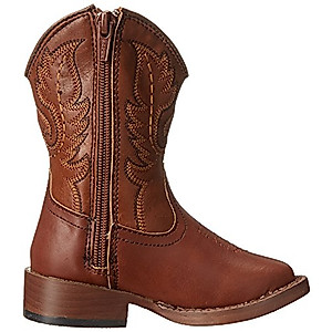 ROPER Boys Texson - K Traditional Cowboy Boots, Brown, 3 Little Kid US