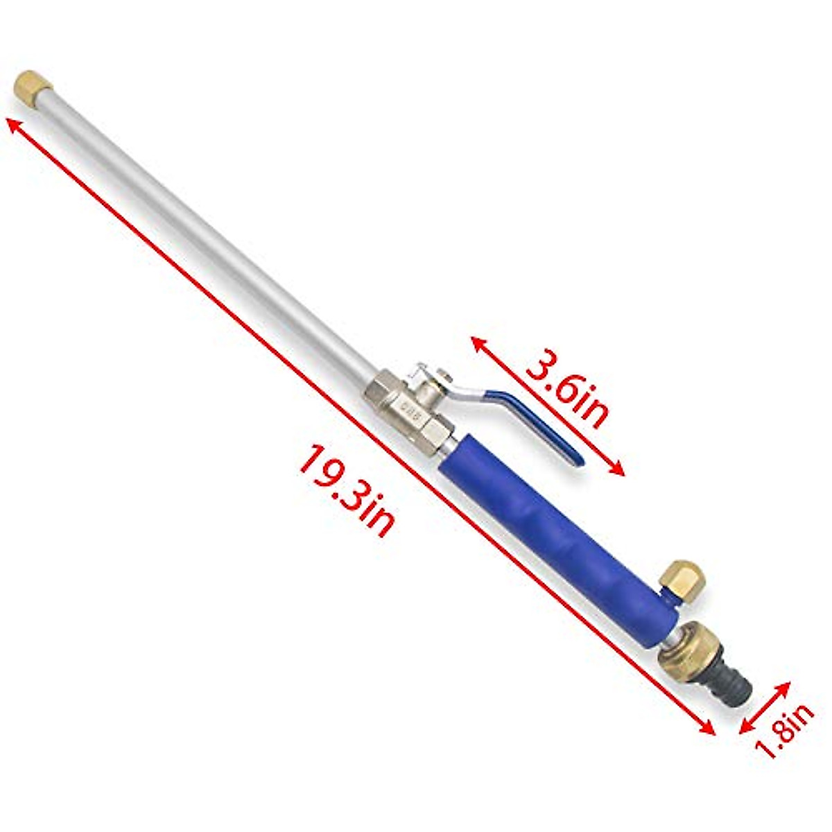 Winvin High Pressure Power Washer Wand, Watering Sprayer Cleaning Tool, Hydro Jet Water Hose Nozzle,Water Hose Wand Attachment Colour Blue