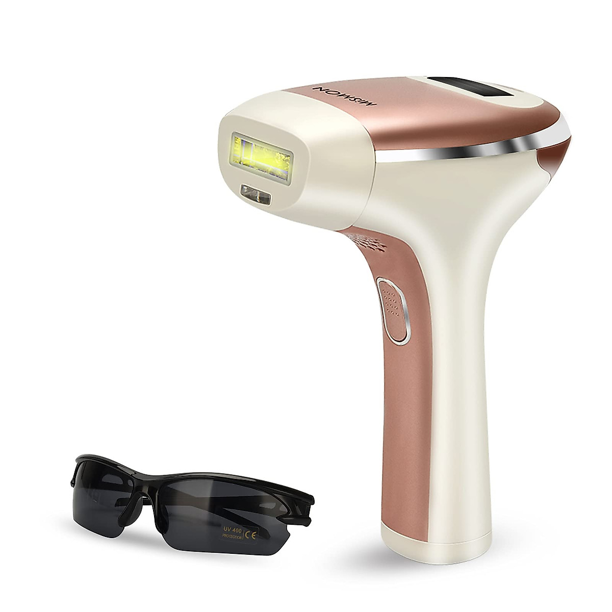 Permanent Hair Removal, MiSMON IPL Laser Hair Removal for Women/Men,Painless Hair Remover on Armpits Back Legs Arms Face Bikini line, Skin Color Sensor - Safe and Effective Device