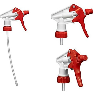 8 Pcs Spray Bottle Nozzles- Chemical Resistant Industrial Spray Bottle Nozzle Replacement Head- Leak Proof, Low Fatigue, Wide Usage, Heavy Duty Trigger Spray Nozzle for Bottles 16Oz, 24Oz & 32Oz