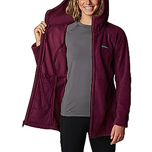 Columbia Women's Benton Springs II Long Hoodie, Marionberry, Large