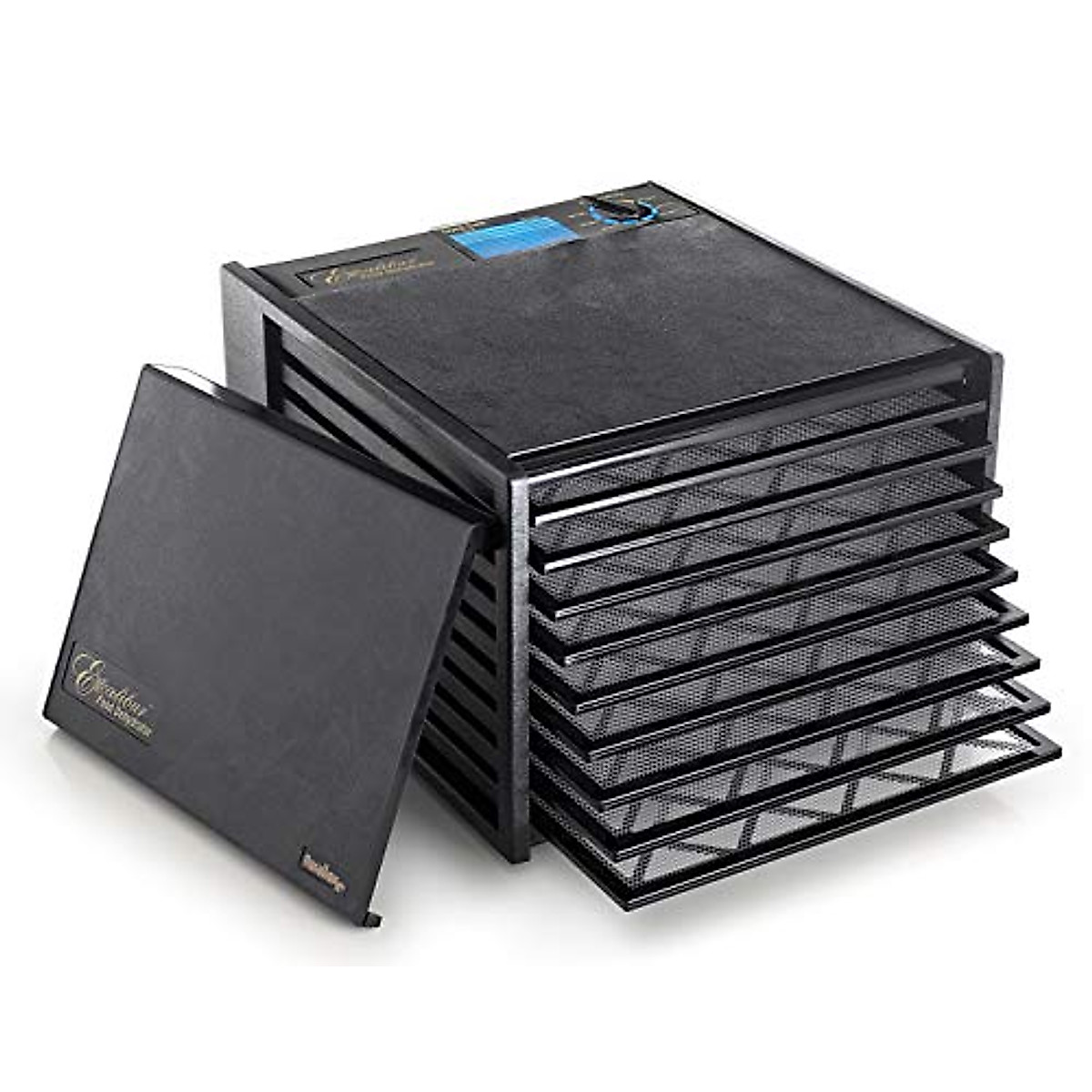 Excalibur 2900ECB Electric Food Dehydrator Machine with Adjustable Thermostat, Accurate Temperature Control and Fast Drying, 400 W, 9 Trays, Black