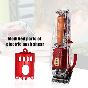 Anrom Hair Clipper Accessories DIY 3PCS, Dial Button, Switch, Motor Cover Replacement Parts for Wahl 5-Star Series Magic Clip Clipper # 8148, 8591 (Red)