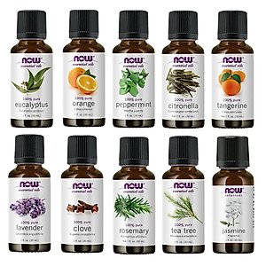 Now Foods Essential Oils 10-Oil Variety Pack Sampler - 1oz Each
