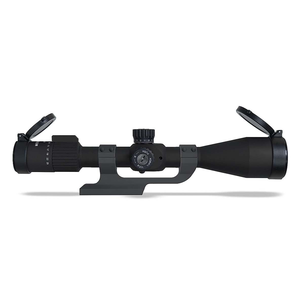 Monstrum G3 5-25x50 First Focal Plane FFP Rifle Scope with Illuminated MOA Reticle | ME308 Extended Series Offset Scope Mount | Bundle