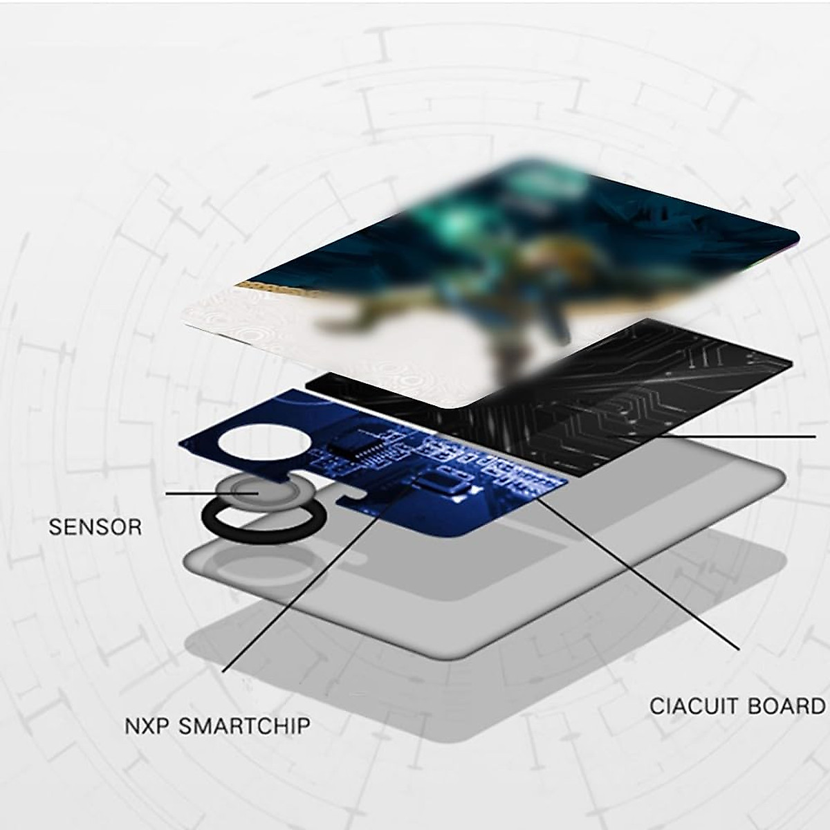 BeyondNice 40 Pcs Mini NFC Cards Compatible with tears of Kingdom Legend ZLD breath of wild