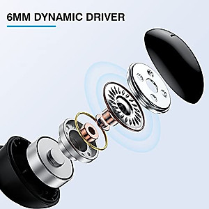 TRANYA T20 Wireless Earbuds, Bluetooth Earbuds with 48H Playtime, 4-Mic Design for Call, Wireless Headphones with Game Mode, IPX7 Waterproof Headphones for Sports, Touch Control