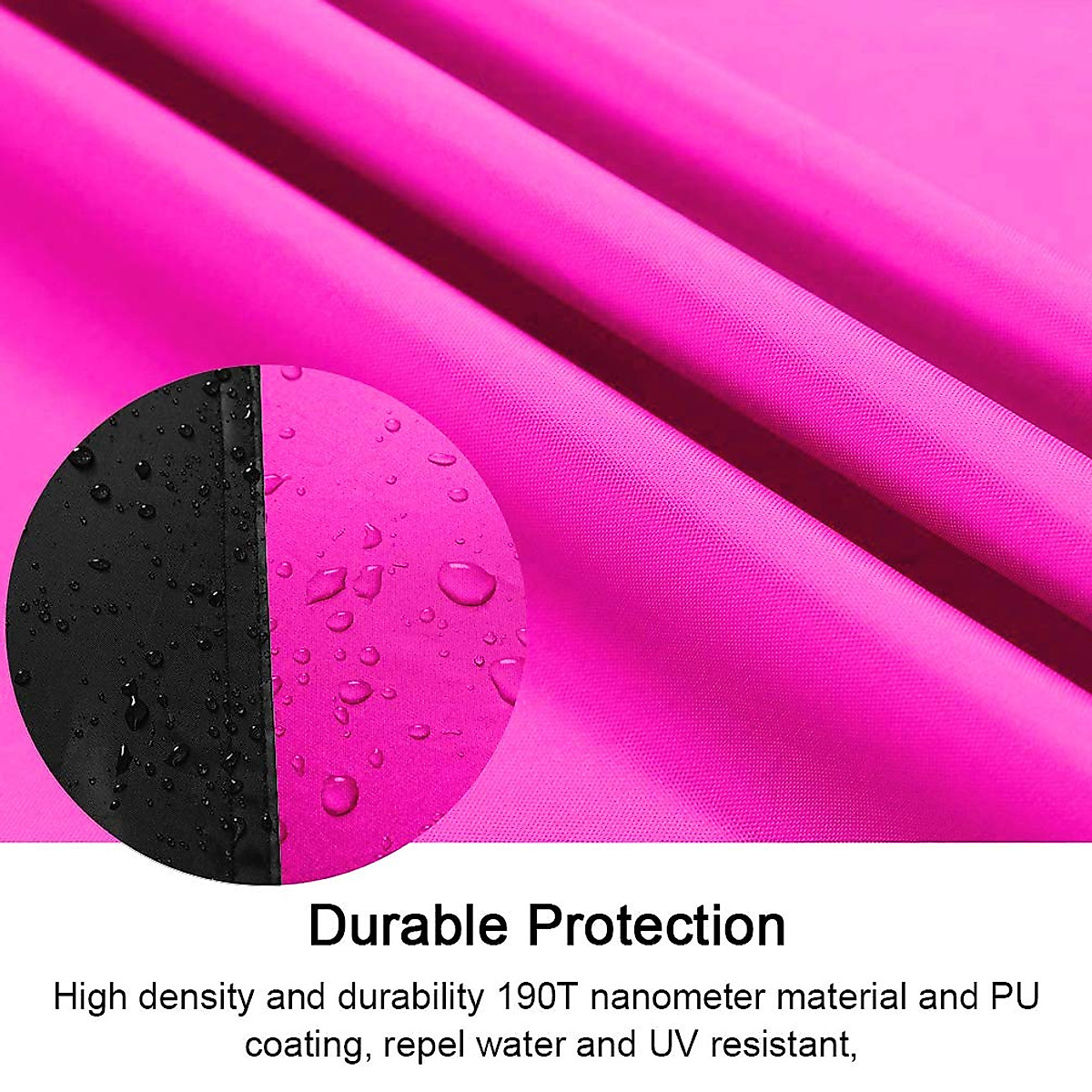 Roctee Bicycle Cover Waterproof Wind Rain Snow Proof Outdoor Mountain Bike Road Travel Bike Cycle Covers with Storage Bag, 78.7''(L) * 27.6''(W) * 43.3''(H) for XL Size (Black & Rose)