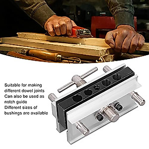 Self Centering Dowel Jig Kit Tool Edge Joints Locators Guide Bushings Tools for Carpentry Miter Joints Drill Planks Template Drilling Merchandisers
