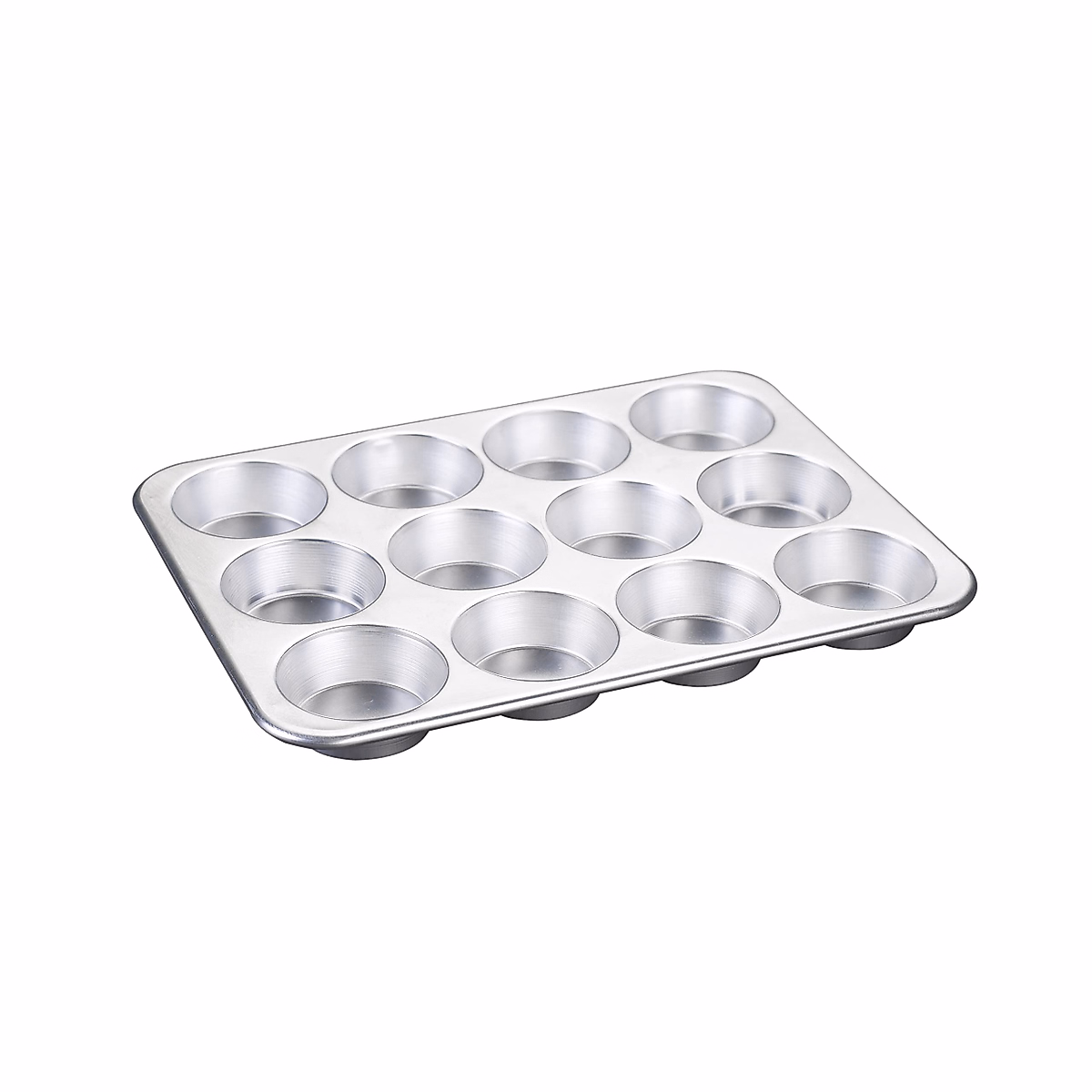 Nordic Ware Natural Aluminum Commercial Muffin Pan, 12 Cup & Naturals 1 Pound Loaf Pan