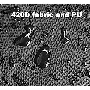 Patio Rattan Corner Sofa Furniture Covers UCARE Waterproof 420D Fabric L Shaped Garden Furniture Sectional Couch Protector Cover for Outdoor Indoor Veranda with Handle (V-Shape (270x270cm/ 106x106in))