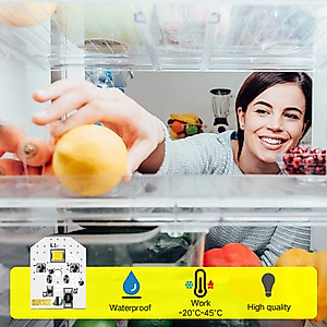 Gurtice New Upgraded 3 PCS WR55X11132 WR55X25754 LED Light for GE Refrigerator Replace WR55X30602 WR55X26486 PS4704284 3033142 EAP12172918 AP6261806