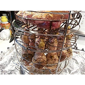 only fire 2pcs Chicken Leg Rack Fits for Char Broil Big Easy - Hang Up to 12 Chicken Legs or Wings