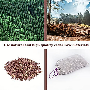 24 Pack Moth Repellent for Closet Lavender Sachet Bags, Cedar Blocks for Clothes Storage, Cedar Lavender Bags and Protect Clothing Closets Drawers Freshener