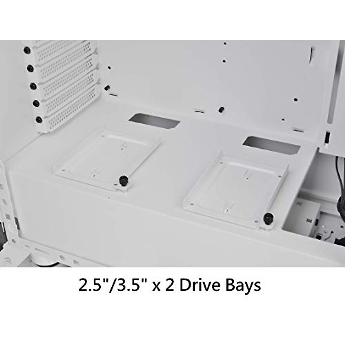 Thermaltake H200 Tempered Glass Snow Edition RGB Light Strip ATX Mid Tower Case with One 120mm Rear Fan Pre-Installed CA-1M3-00M6WN-03