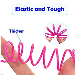 QUVOVID 10 Pack Cat Spring Toys for Indoor Cats to Kill Time and Keep Fit, Colorful Plastic Spring Coils Attract Cats to Swat, Bite, Hunt, Interactive Toys for Cats and Kittens