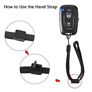 Cellphone Clicker, Camera Remote Control(2 Pack) for Photos & Videos, Wireless Camera Remote Shutter Compatible with iPhone/Android Phone/iPad/Tablets with Adjustable Wrist Strap