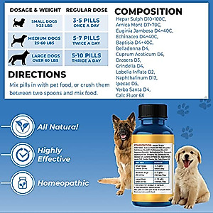 BestLife4Pets Breathe Easy Respiratory Support for Dog - All-Natural All-in-One Pet Supply for Natural Relief for Kennel Cough, Runny Nose, Sneezing and Sinus Congestion - Easy to Use Pills