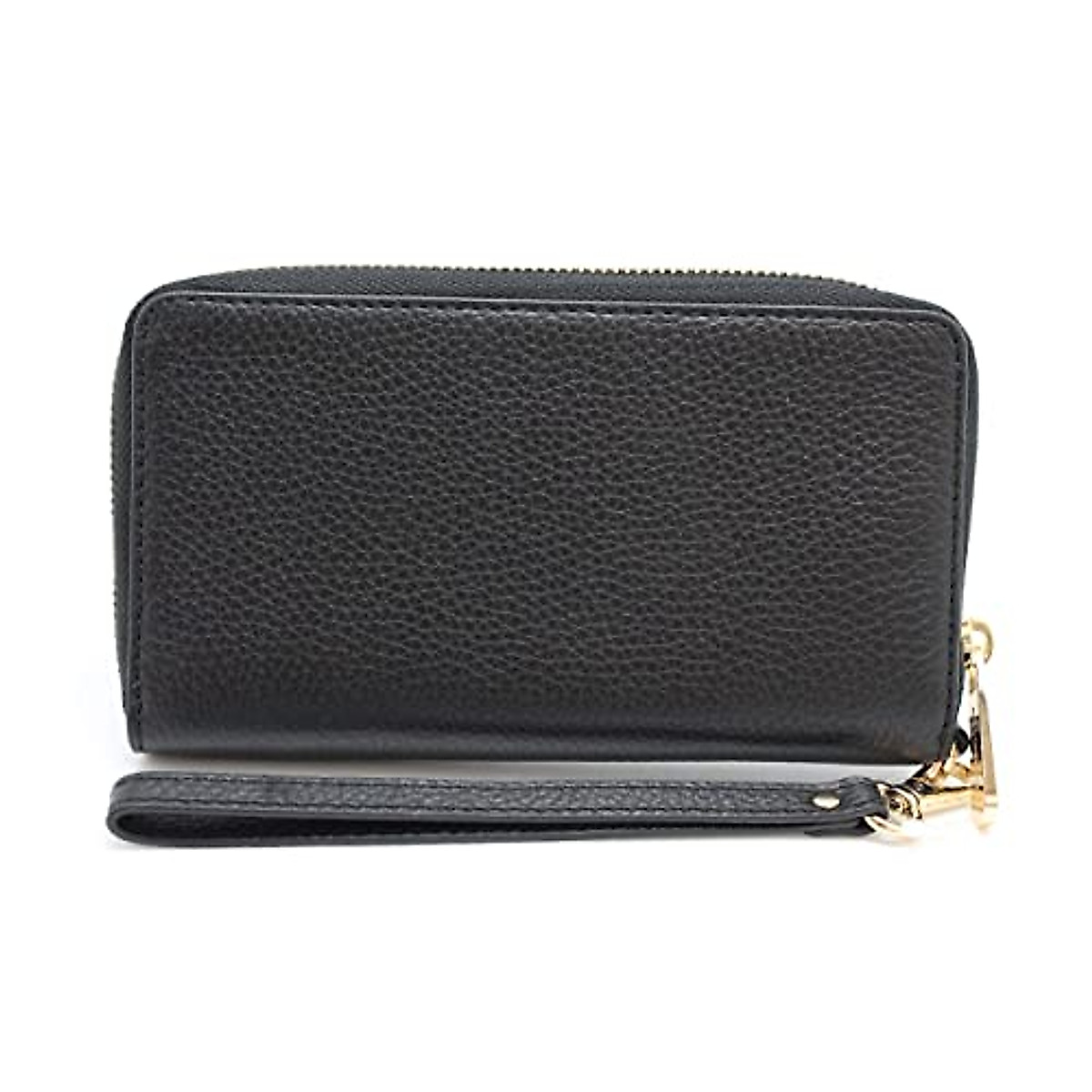 Large Pebbled Leather Smartphone Wristlet