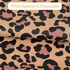 GoodSing 4 PCS Disposable Plastic Tablecloth, Table Cover for Kitchen Dinning Rectangle Tablecloths for Thanksgiving Christmas Wedding Parties Birthdays Home Decoration Leopard Print…