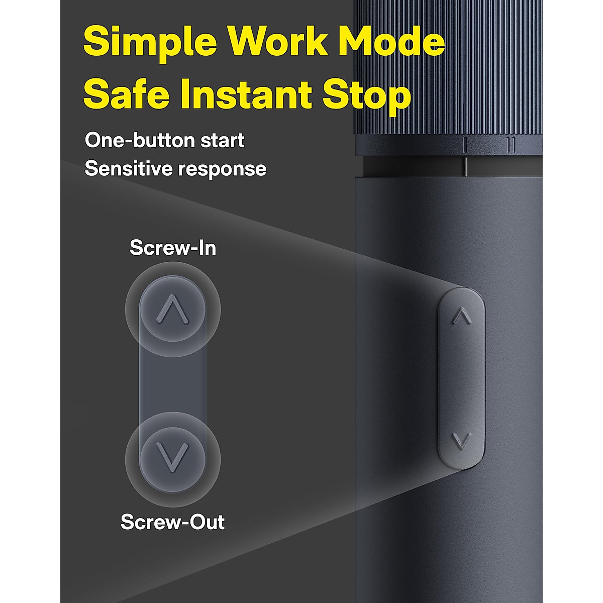 HOTO Electric Screwdriver Rechargeable,25+20 Extra Bits Enhanced Set,3.6V Cordless Screwdriver Set,3 Torque Settings,1500mAh Battery,LED Light for Furniture/Electric Appliances,No Charging Cable