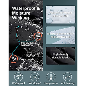 CREATMO US Women's Warm Winter Vest Thick Padded Puffer Vest Waistcoat With Detachable Hood Black L