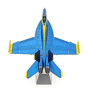Metal Earth Premium Series Blue Angels F/A-18 Super Hornet 3D Metal Model Kit Fascinations