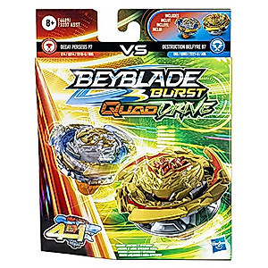 BEYBLADE Burst QuadDrive Destruction Belfyre B7 and Decay Perseus P7 Spinning Top Dual Pack - 2 Battling Game Top Toy for Kids Ages 8 and Up